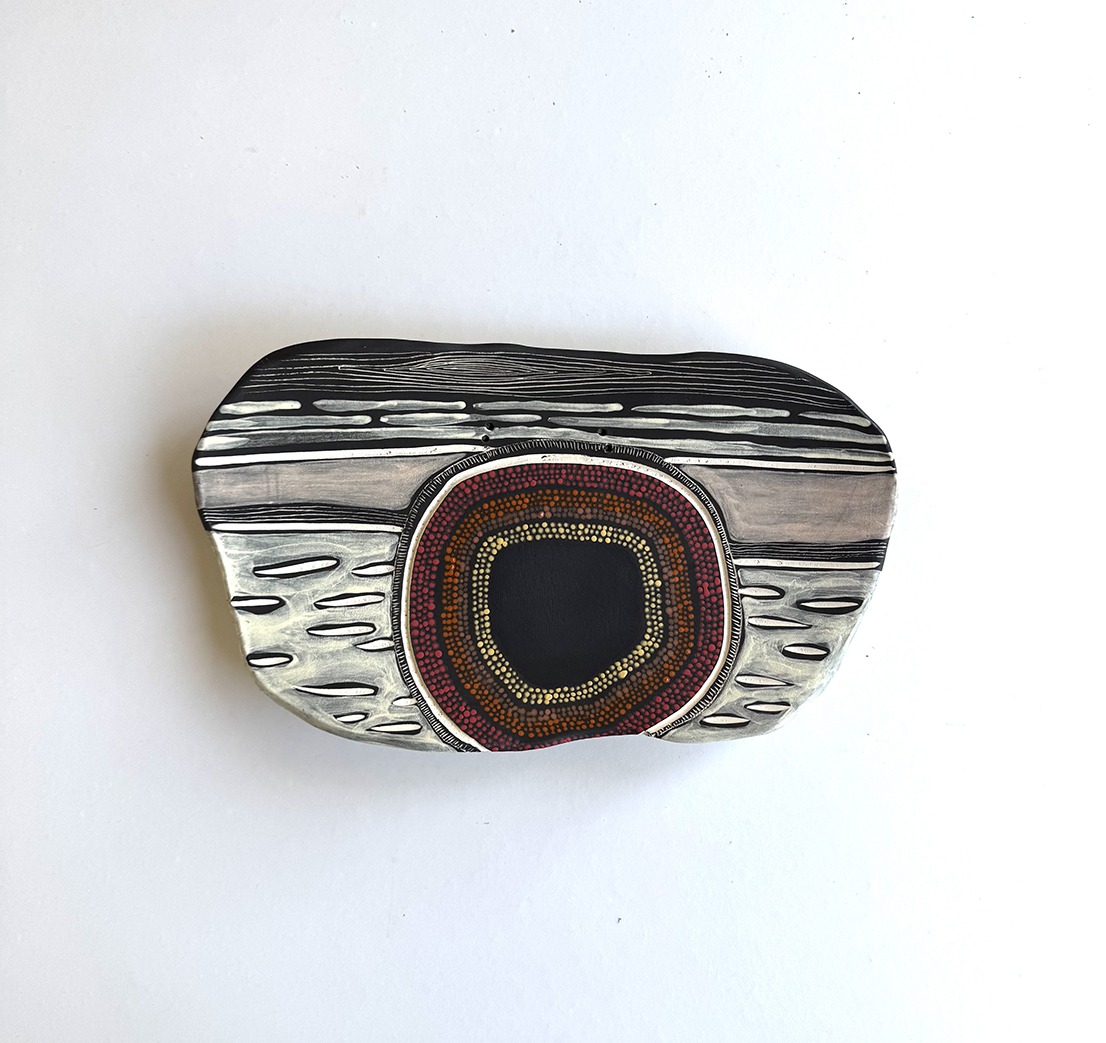 2166 Horizon hot yaraay Horizontal Wallpiece - Penny Evans Art